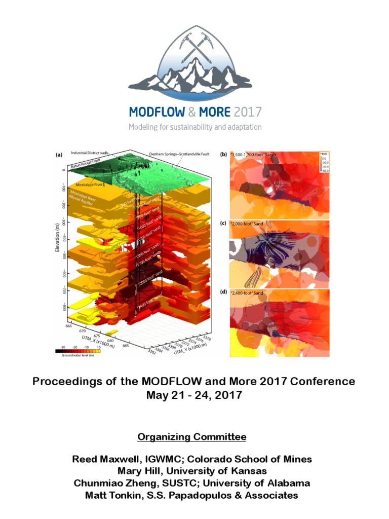 2017 PROCEEDINGS MODFLOW-and-More PDF | PDF | Water Resources | Groundwater