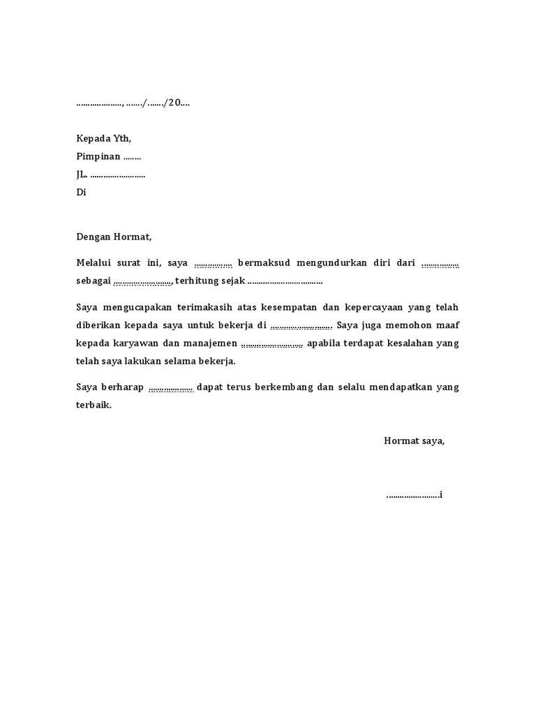 Contoh Surat Keluar | PDF