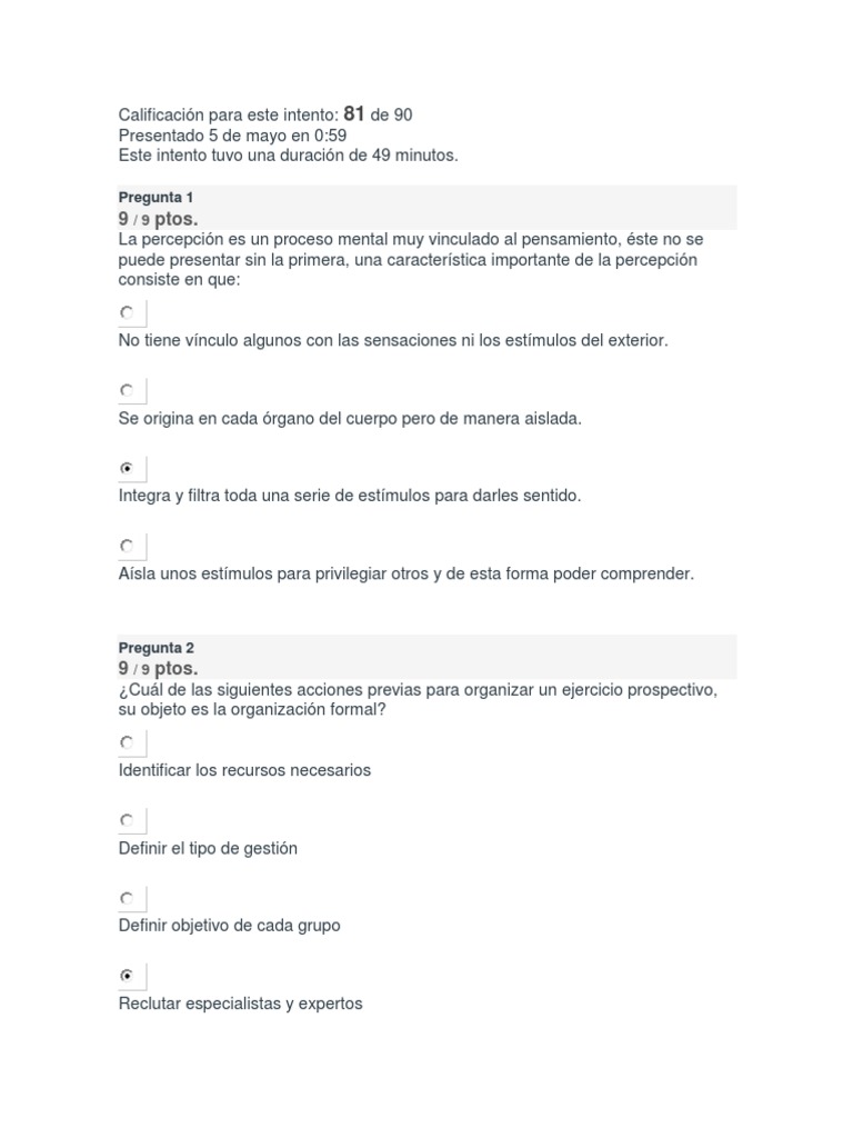 Liderazgo y Pensamiento Estrategico Quiz 2 Intento 2 | PDF | Percepción ... Liderazgo y Pensamiento Estrategico Quiz 2 Intento 2 | PDF | Percepción ...
