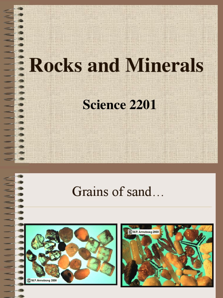 Rocks and Minerals | PDF | Rock (Geology) | Sedimentary Rock