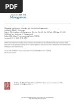 Suchman, M. C. (1995) - Managing Legitimacy Strategic and Institutional ...