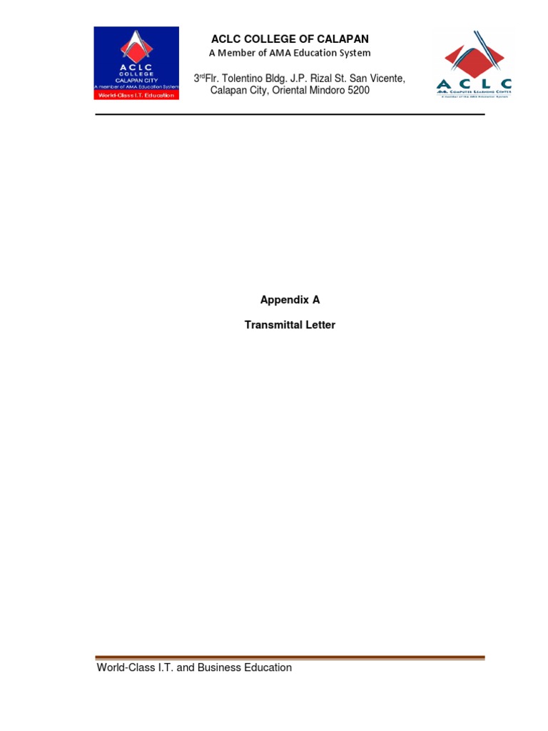 A Member of AMA Education System: Aclc College of Calapan | PDF | Sales ...