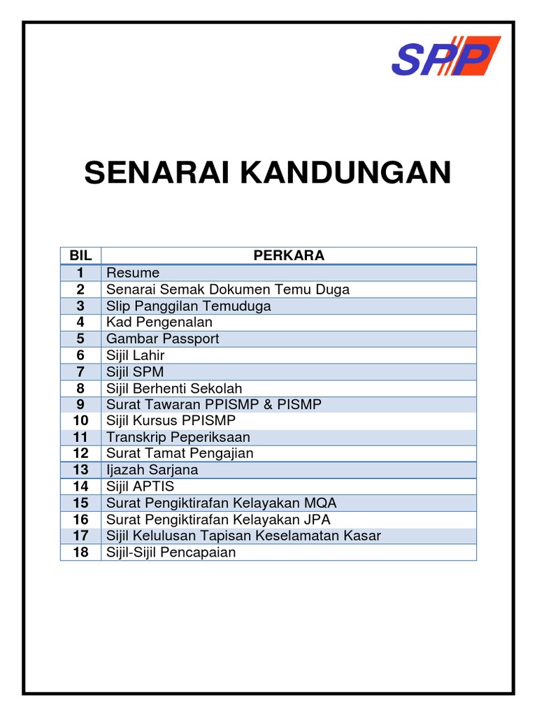 Partition Folder SPP | PDF