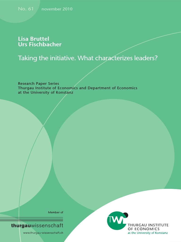 Leadership Initiatives | PDF | Experiment | Leadership