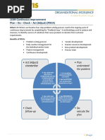 Pdca | PDF | Brainstorming | Benchmarking
