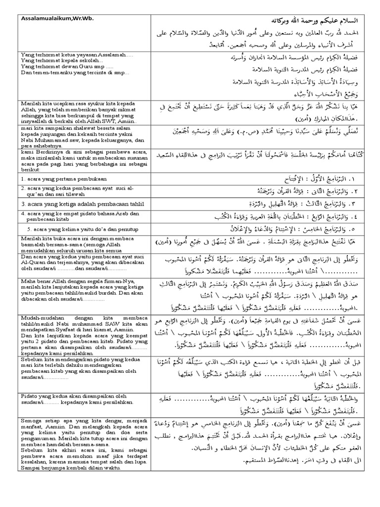 Tek MC Bahasa Arab Extra Kulikuler. | PDF