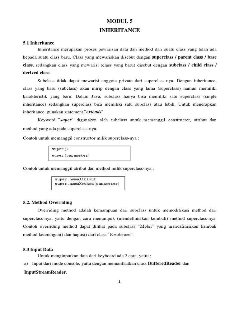 Modul Praktikum PBO | PDF