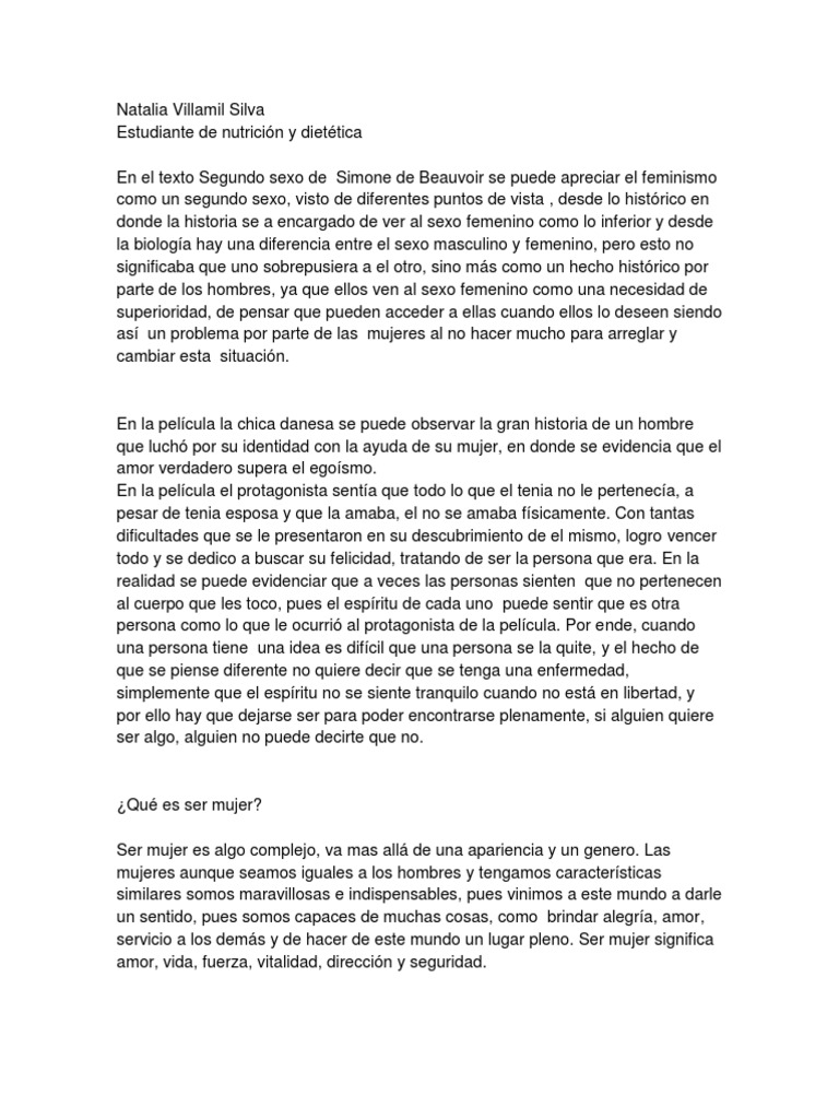 Que Es Ser Mujer | PDF | Mujer | Amor