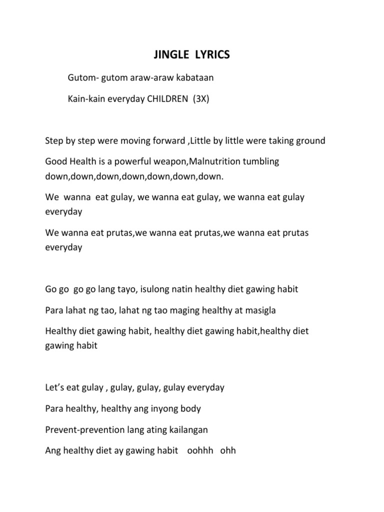 Jingle Lyrics | PDF