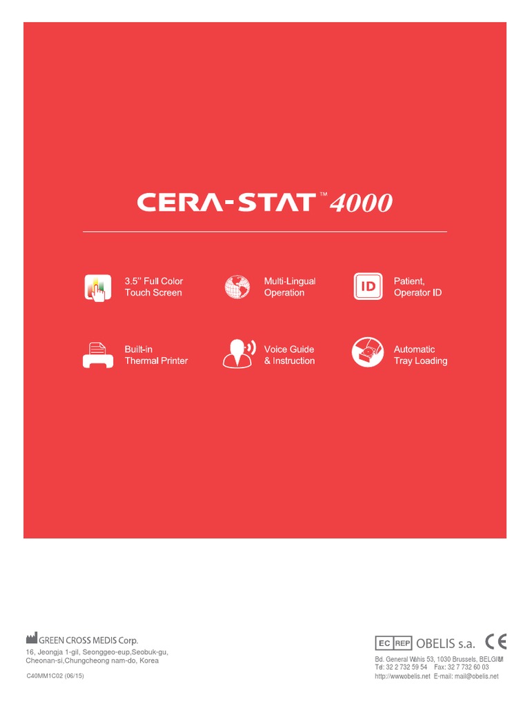 Crea-Stat 4000 | PDF | Glycated Hemoglobin | Calibration