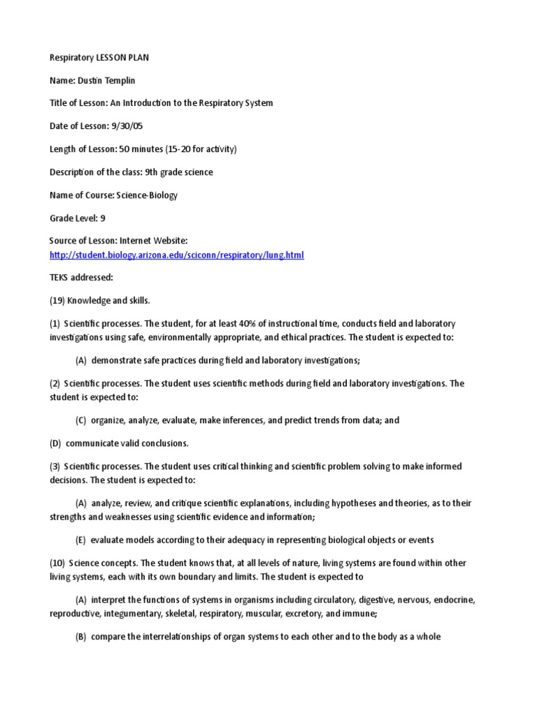 Respiration | PDF | Breathing | Lung