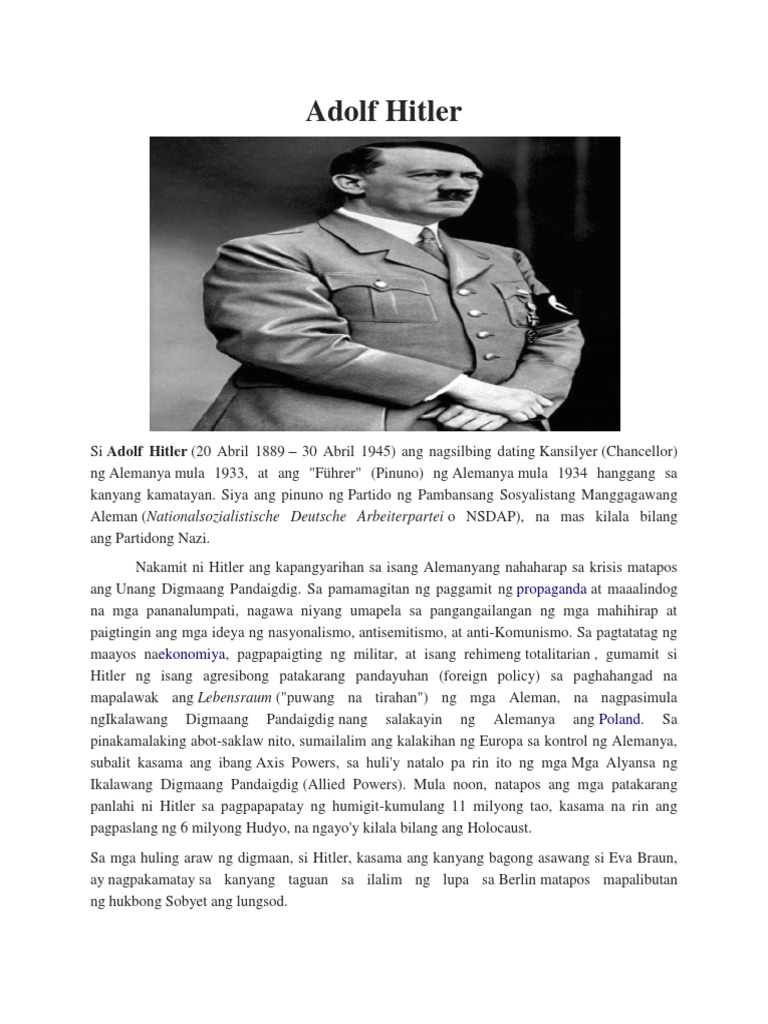 Adolf Hitler | PDF