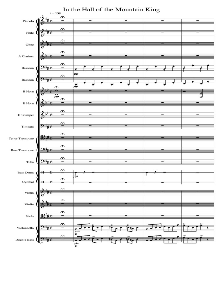 In The Hall of The Mountain King Full Score in Progress | PDF ...