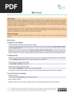 SPANISH Mini Cog PDF | PDF | Salud y bienestar | Medicina