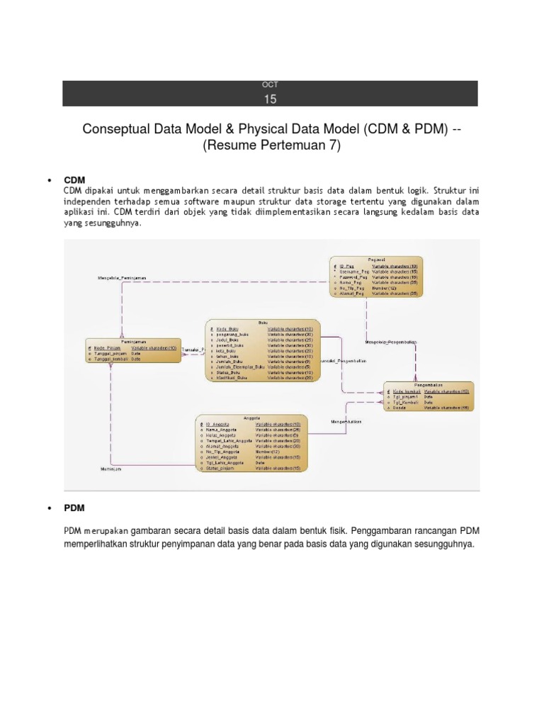 CONCEPTUAL AND PHYSICAL DATA MODELS | PDF