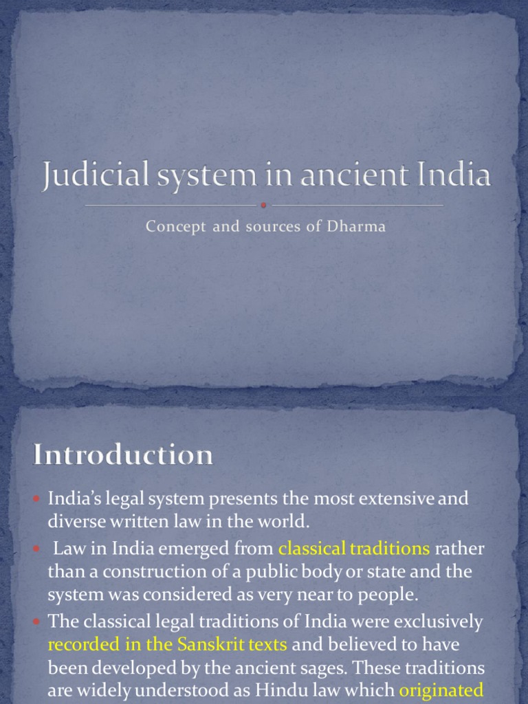Ancient Indian Judicial System and Dharma | PDF | Dharma | Indian Religions