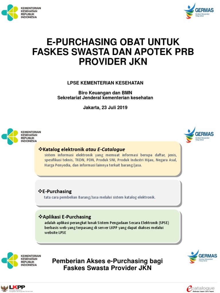 E Purchasing Obat Untuk Fasilitas Kesehatan Swasta Lpse Pdf
