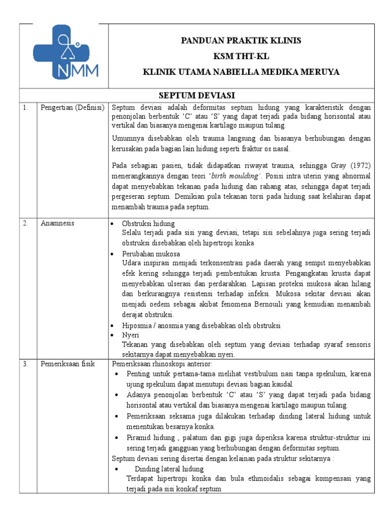 Septum Reseksi Rev | PDF | Sains & Matematika
