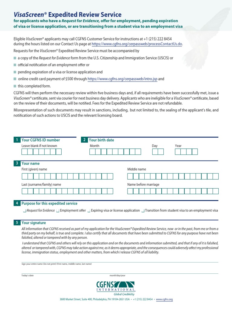 Expedited Service Form PDF | PDF | United States Citizenship And ...