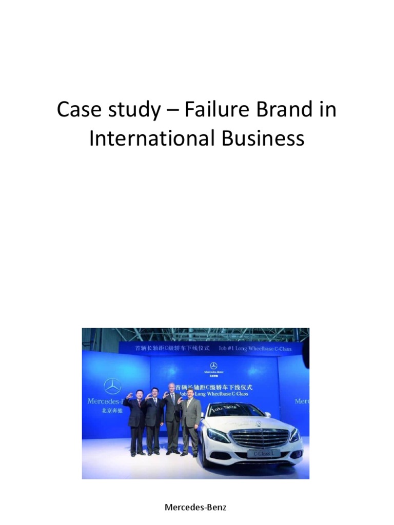 Case Study - Failure Brand in International Business | PDF Case Study - Failure Brand in International Business | PDF