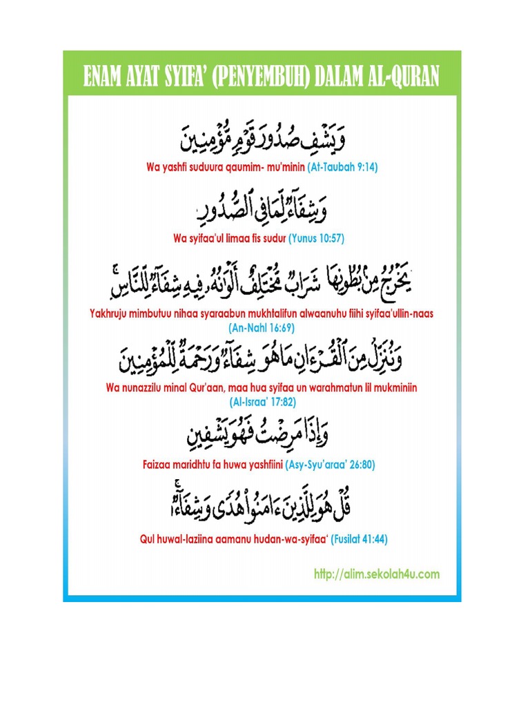 Ayat As Syifa | PDF