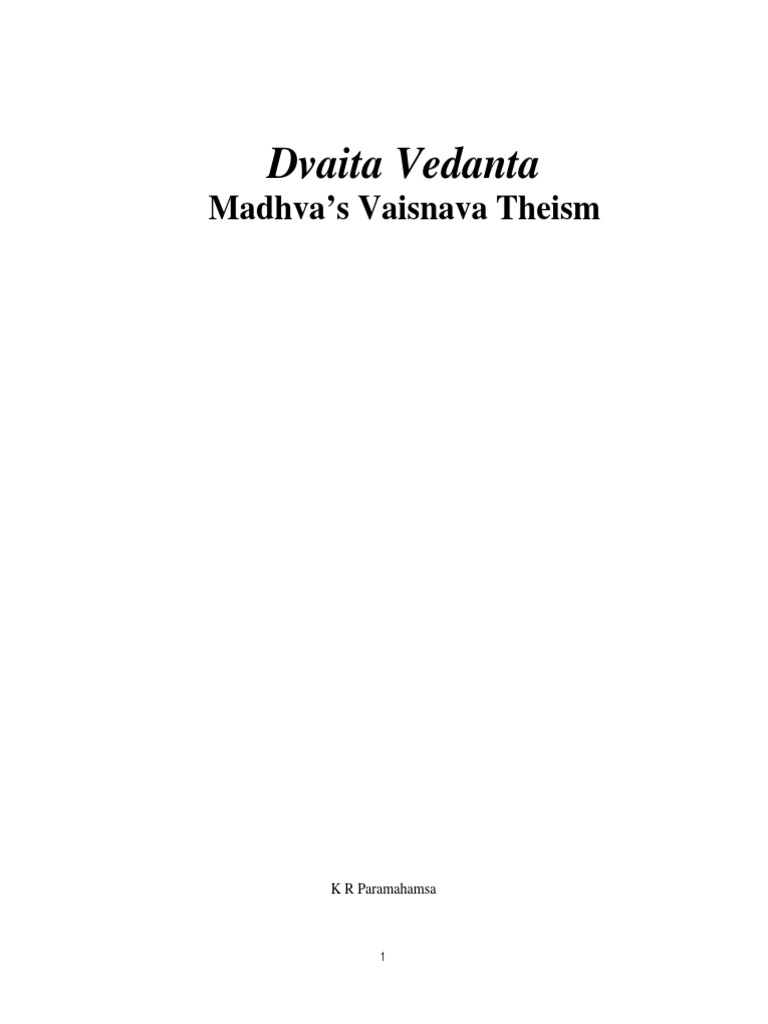 Dvaita Vedanta | PDF | Ātman (Hinduism) | Brahman