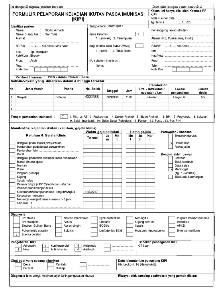 Form KIPI Serius (SAE) PRAKTEK | PDF
