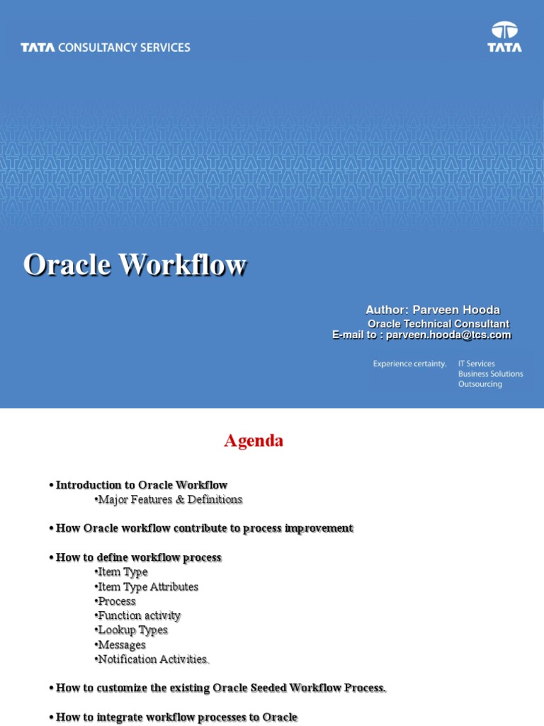 Humana Oracle Workflow Builder Training | PDF | Workflow | Business Process