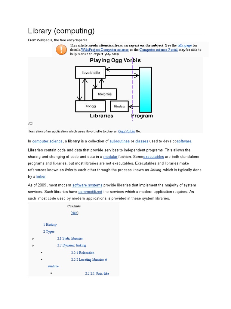 Library Computing Talk Page Wikiproject Computer Science Computer Science Portal Pdf