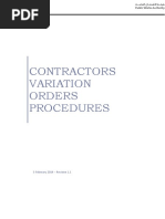 Construction Variation Order Procedure | PDF | Employment ...