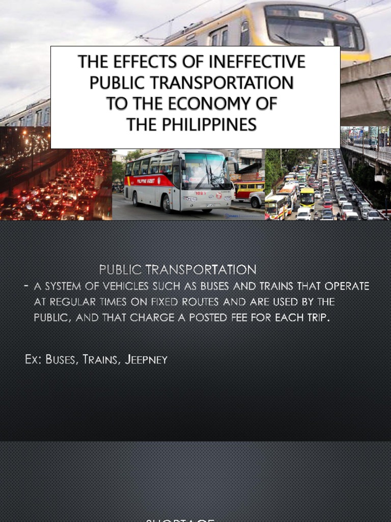 The Effects of Ineffective Public Transportation | PDF