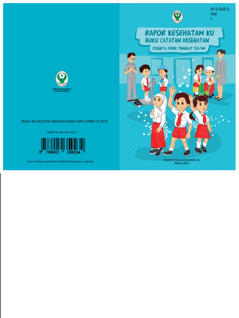 Cover Buku Rapor Kesehatanku - Seri Pencatatan SD | PDF