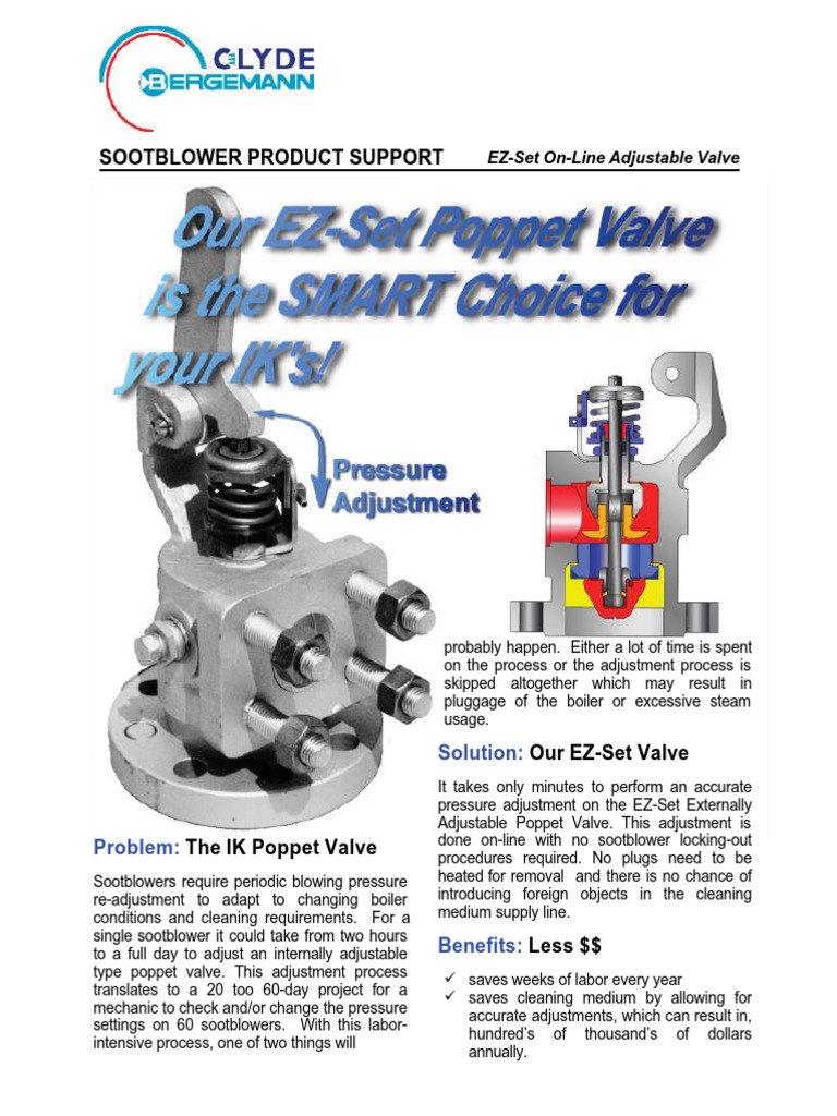 EZ-Set Valve: Efficient Sootblower Support | PDF