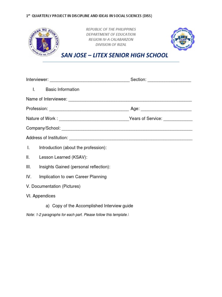 DISS Project Template | PDF