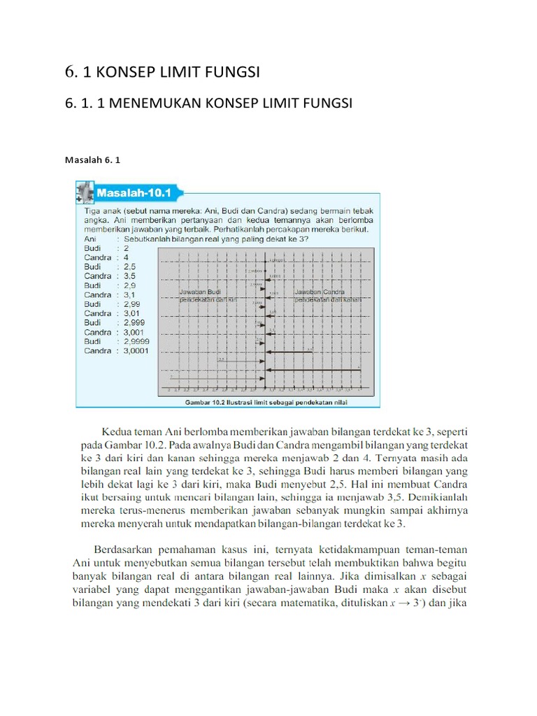 Limit Fungsi1 | PDF | Metode & Bahan Ajar | Sains & Matematika