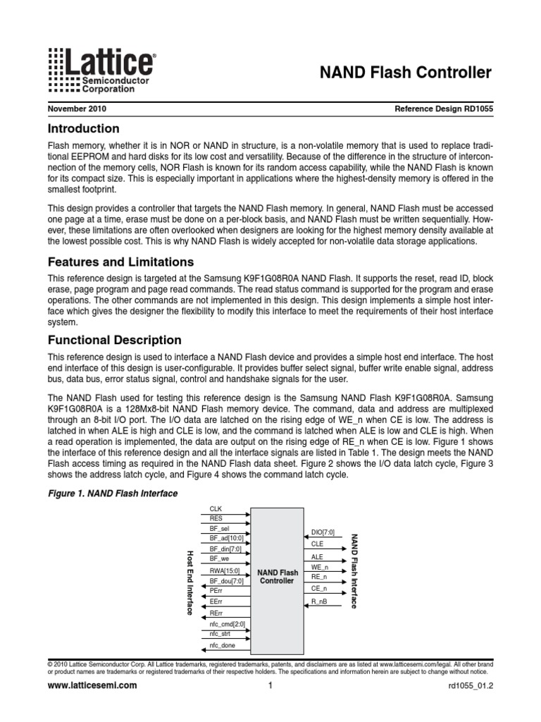 NANDFlashControllerDesign Documentation | PDF | Flash Memory | Random Access Memory