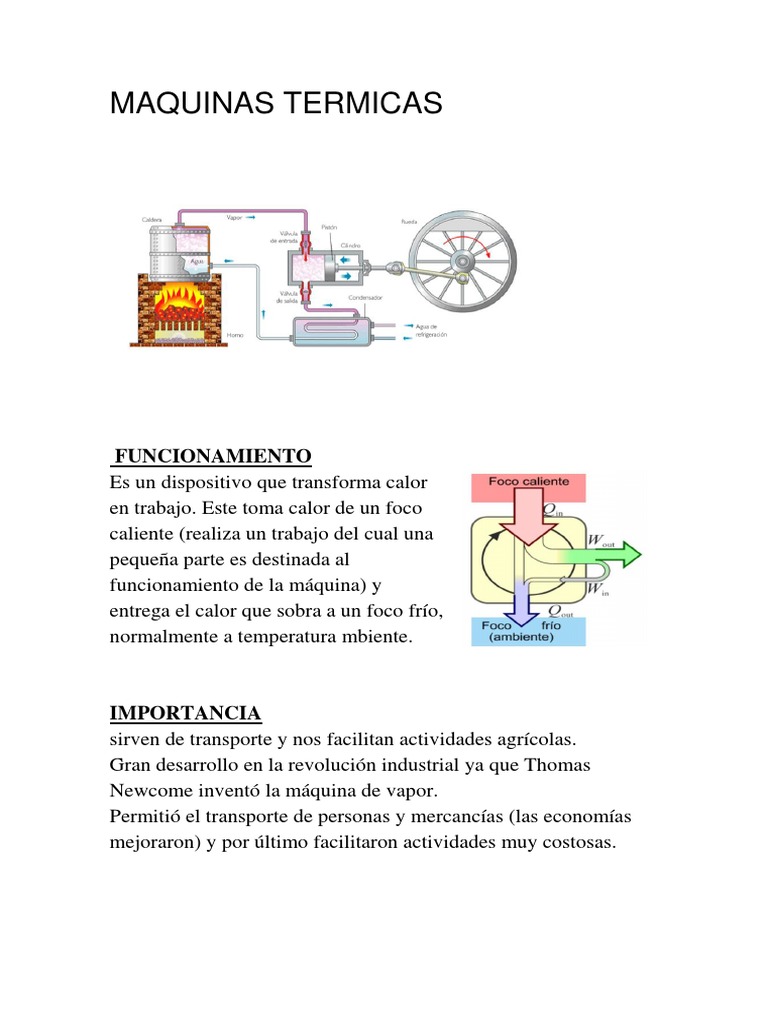 Maquinas Termicas | PDF | Tecnología e ingeniería