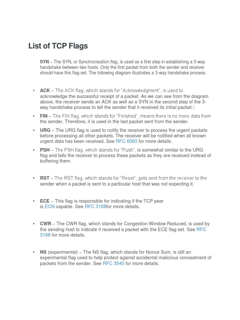 TCP Flags Explained for Techies | PDF | Technology & Engineering