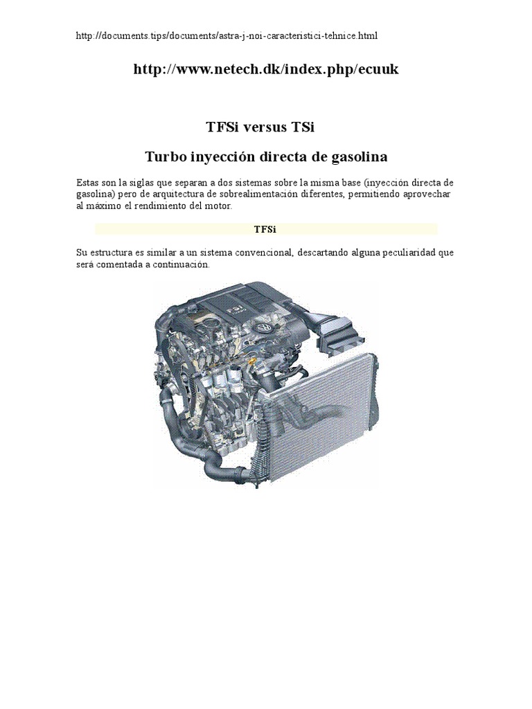TFSi Versus TSi | PDF | Turbocompresor | Máquinas