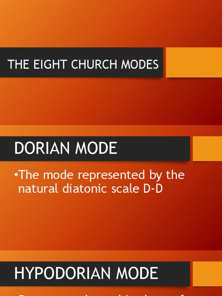 The Eight Church Modes | PDF | Classics