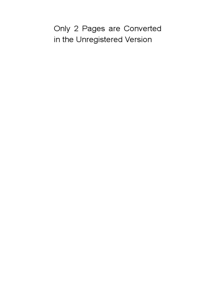Only 2 Pages Are Converted in The Unregistered Version | PDF