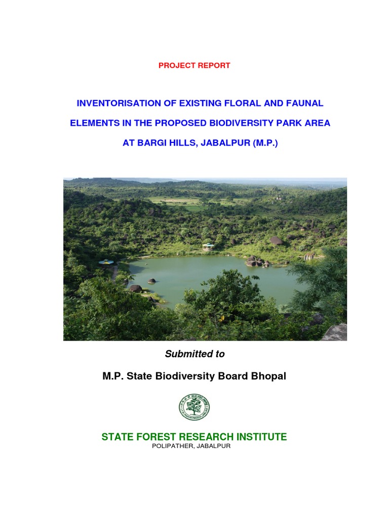 Inventorisation of Existing Floral and Faunal Elements in The Proposed ...