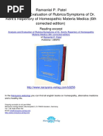 Kent's Repertory of Homoeopathic Materia Medica | PDF | Throat | Homeopathy