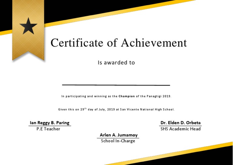 Certificate Example | PDF