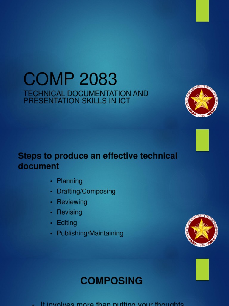 COMP 2083: Technical Documentation and Presentation Skills in Ict | PDF ...