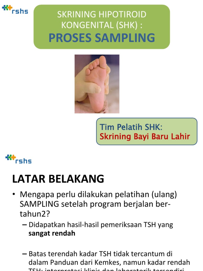 Proses Pengambilan Sampel SHK Bayi | PDF