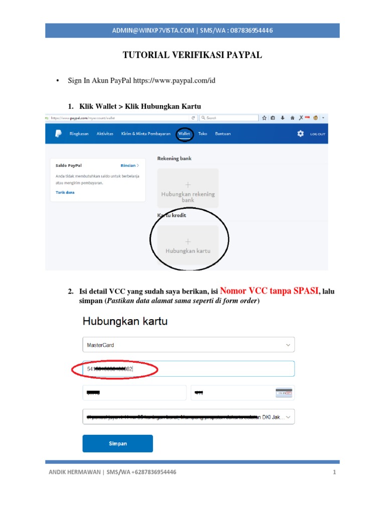 Tutorial Verifikasi Paypal | PDF
