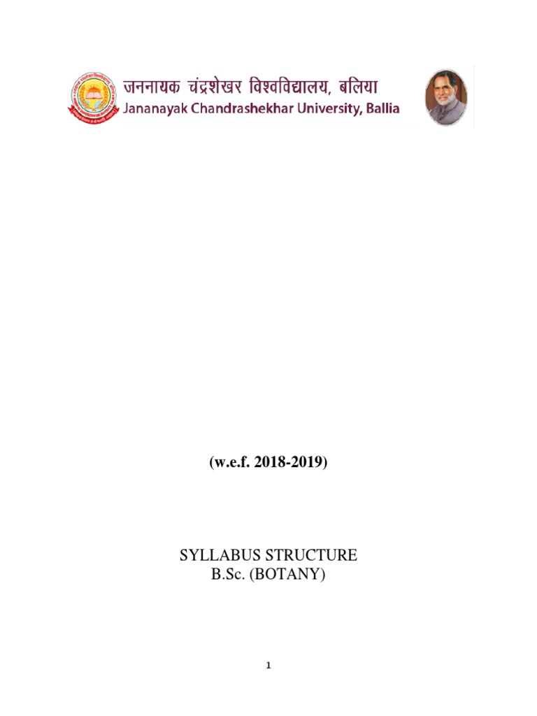 Syllabus Structure B.Sc. (BOTANY) | PDF | Bacteria | Botany