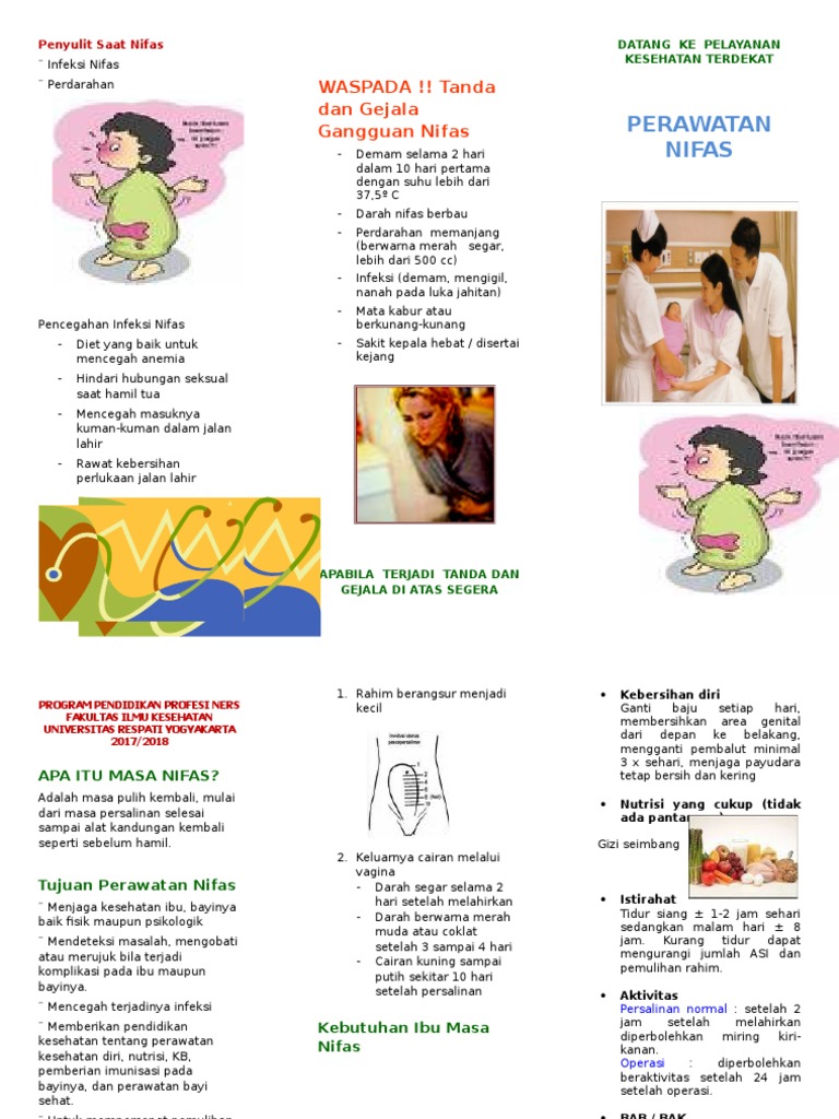 Leaflet Perawatan Nifas | PDF