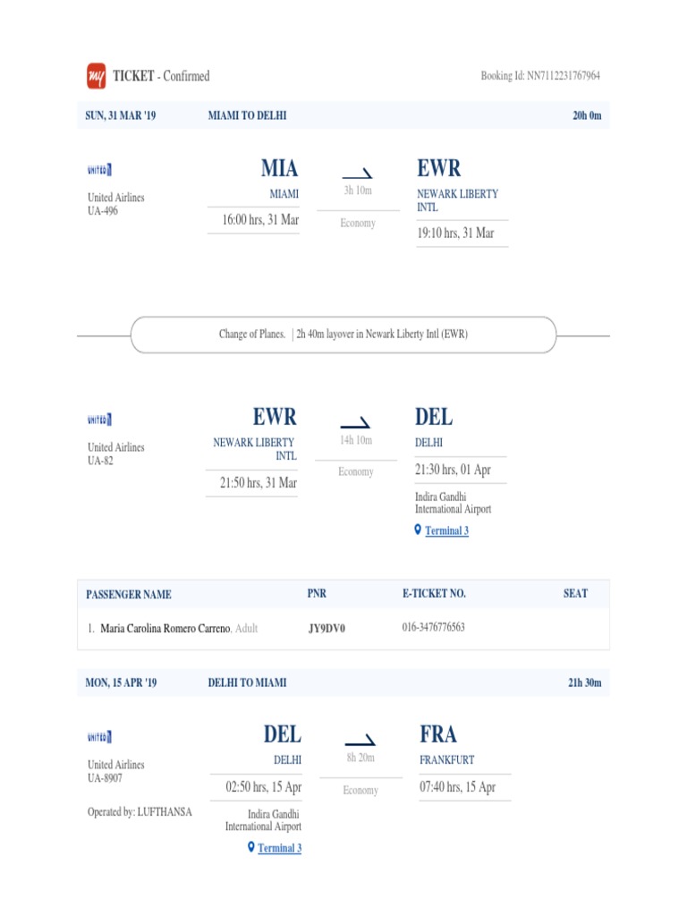 Flight Eticket - Pdfaaa | PDF | Airlines | Service Industries